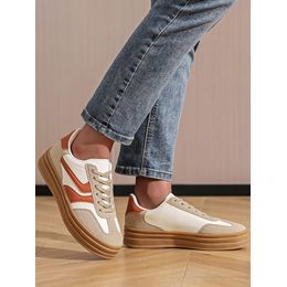 Sixth Sens Sneakers in Hellbraun/ Creme/ Orange - 61% | Größe 38 | Damen-sneakers