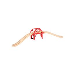 Brio Bahnbrücke mit Auffahrten in Natur/ Rot - ab 3 Jahren - 28% | Technikspielzeug
