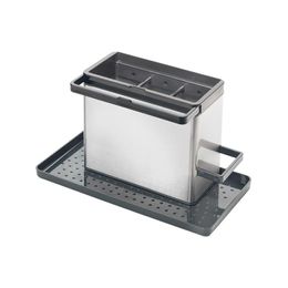 Metaltex Spülbecken-Organizer ''Tidytex'' in Grau/ Silber - (B)24 x (H)14 x (T)13 cm - 11% | Weitere-haushaltshelfer