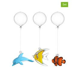Leonardo 3er-Set: Freischwimmer ''Clownfisch Delfin Fisch'' in Bunt - (L)21 cm - 11% | Wohndekoration