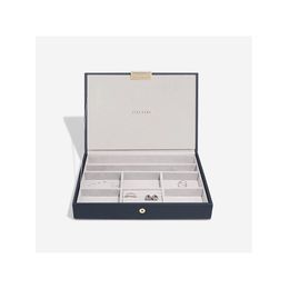 Stackers Schmuckkasten "Classic" in Dunkelblau - (B)25 x (H)18 x (T)4,2 cm - 10% | Schmuckkaesten