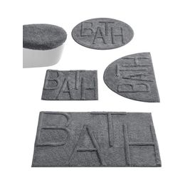 HEINE HOME Badematte in Grau - 40% | Größe 45x50 cm | Heimtextilien-badematten