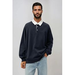 WEEKDAY Sweatshirt in Dunkelblau - 45% | Größe XL | Herren-plussize