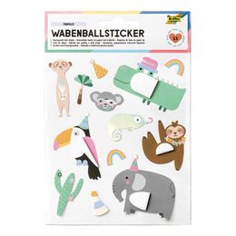 folia PAPER Wabenballsticker "Jungle" in Bunt - 44% | Kinder-kreativspielzeug