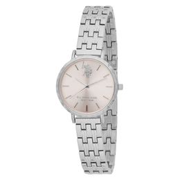 U.S. Polo Assn. Quarzuhr in Silber/ Grau - 66% | Damen-uhren