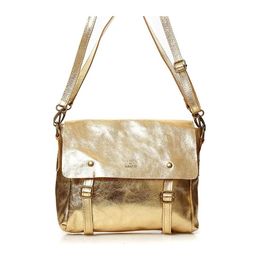 Abaco Leder-Schultertasche "Nyle" in Gold - (B)25 x (H)27 x (T)3 cm - 74% | Damen-taschen
