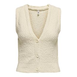 Only Strickweste 'ONLALVILDA' Damen Gr&ouml;&szlig;e L creme