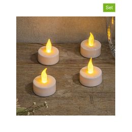 Nordheim 4er-Set: LED-Teelichter in Weiß - (H)4 x Ø 4 cm - 49% | Lichterketten-dekobeleuchtung