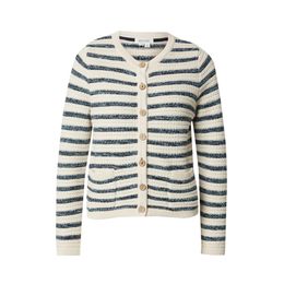 White Stuff Strickjacke 'BELLE' Damen Gr&ouml;&szlig;e L marine / hellblau / wollwei&szlig;