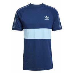 adidas originals T-Shirt '3-Stripes Panel' Herren Größe XS marine / hellblau / weiß