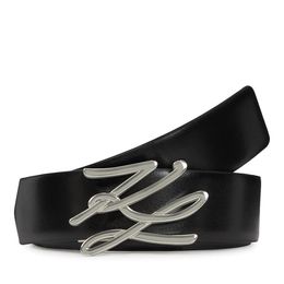K by KARL LAGERFELD Karl Lagerfeld G&uuml;rtel - K/AUTOGRAPH WENDEG&Uuml;RTEL - Gr. 65 - in Schwarz - f&uuml;r Damen