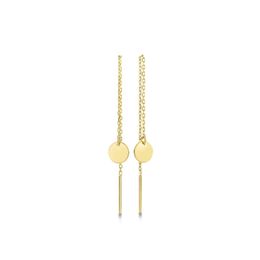 Isabel Bernard Ohrringe - Le Marais Jeanne 14 Karat Drop Earrings With Circl - Gr. unisize - in Gold - f&uuml;r Damen