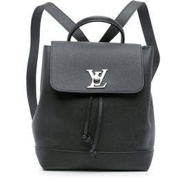 Louis Vuitton Rucks&auml;cke - Taurillon Lockme Backpack - Gr. unisize - in Schwarz - f&uuml;r Damen