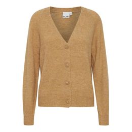 Ichi Knit Cardigan 'Kamara' female Yellow size L