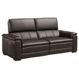 2,5-Sitzer Egoitaliano "Capucine", schwarz, B:200cm H:99cm T:97cm, Sofas, wahlweise mit elektrisch oder manuell verstellbarer Relaxfunktion