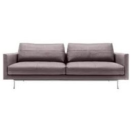 3-Sitzer "CR.414, Designsofa, edles Sofa, Loungesofa, Ledersofa, klares Design", lila (violett, stgr), B:200cm H:91cm T:106cm, CREATION BY ROLF BENZ, Sofas, aus Leder oder Chenille, erstklassiger Sitzkomfort, legere Polsterung