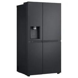 LG Side-by-Side, Energieeffizienz: C (A-G), silber (essence schwarz steel), B:91,3cm H:179cm T:73,5cm, Kühlschränke