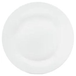 Dessertteller Van Well "Trend", weiß, B:20cm H:2,3cm L:20cm Ø:20cm, Porzellan, Speiseteller, spülmaschinenfest und mikrowellengeeignet, Porzellan, Ø 20 cm