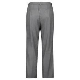 Stoffhose Betty Barclay "Damen Casual-Hose mit Bügelfalte", Damen, Gr. 42, Normalgrößen, grau (mausgrau), Obermaterial: 63% Polyester, 35% Viskose, 2% Elasthan., Basic, relaxed fit 7/8-Länge, Hosen