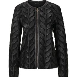 CREATION L PREMIUM Damen Lederblazer in exquisiter Lammnappa-Qualität schwarz Größe 36