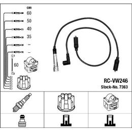NGK Z&uuml;ndleitungssatz schwarz f&uuml;r VW SEAT 7363