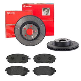 Brembo Bremsensatz-Vorderachse MAX LINE / STANDARD SK8K0F6FB1 Bremsensatz, Scheibenbremse vorne rechts links innenbel&uuml;ftet 276mm f&uuml;r TOYOTA SAAB SUBAR