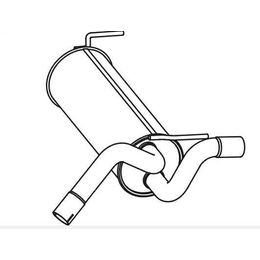 VEGAZ Endschalld&auml;mpfer f&uuml;r OPEL 852579 13426582 863013 OS-458
