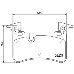 Brembo Bremsensatz-Hinterachse COATED DISC LINE / STANDARD IJZJSG5S09 Bremsensatz, Scheibenbremse hinten rechts links Gelocht/innenbel. 330mm f&uuml;r MERC