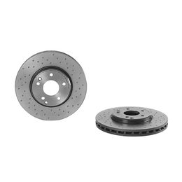 Brembo Bremsscheibe XTRA LINE vorne rechts links Gelocht/innenbel. 300mm f&uuml;r MERCEDES-BENZ 2034210512 A2034210512 09.8304.2X