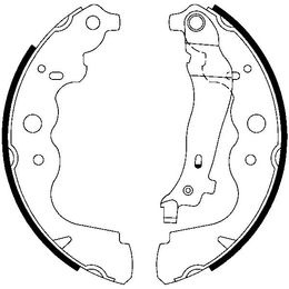 ATE Bremsbackensatz hinten rechts links mit Hebel für RENAULT DACIA MERCEDES-BENZ A4154200220 7701210109 4154200220 03.0137-0496.2