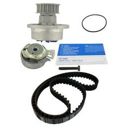SKF Wasserpumpe + Zahnriemensatz VKMC 05121 mit Dichtungen f&uuml;r DAEWOO BUICK (SGM) VAUXHALL CHEVROLET OPEL 1334065 11092971 11092972