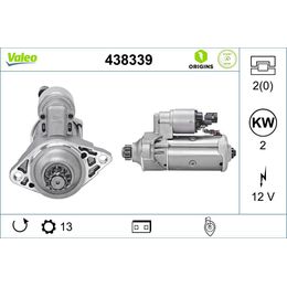 Valeo Starter NEW STOP&START ORIGINAL PART 12V f&uuml;r SKODA AUDI (SAIC) VW SEAT (FAW) CUPRA (SVW) 2E911022C 02E911023T 2E911024H 438339