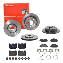 Brembo Bremsensatz-Vorn und hinten SG00000EEJ Bremsensatz, Scheibenbremse vorne rechts links innenbel&uuml;ftet 259mm f&uuml;r MINI BMW 34356887151 34206874810