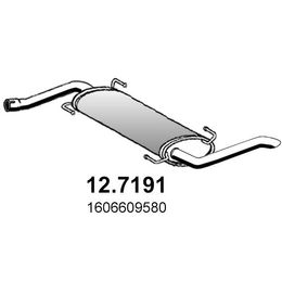 Asso Endschalldämpfer für PEUGEOT FIAT TALBOT CITROËN 1606609580 12.7191