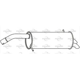 VEGAZ Endschalld&auml;mpfer f&uuml;r FORD 1673796 1580170 1540181 FS-672
