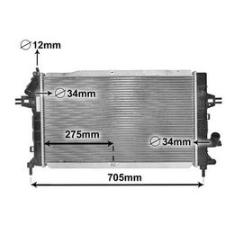 Van Wezel K&uuml;hler, Motork&uuml;hlung f&uuml;r OPEL 1300269 13143570 37002364
