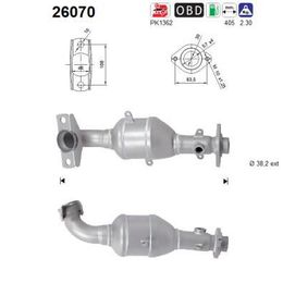 AS Katalysator f&uuml;r MITSUBISHI 1584A680 26070