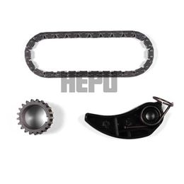 Hepu Kettensatz, Ölpumpenantrieb mit Kettenspanner für RENAULT DACIA MERCEDES-BENZ SMART NISSAN A2009930177 2009930177 21-0590