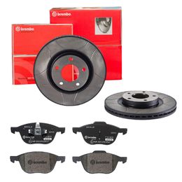 Brembo Bremsensatz-Vorderachse MAX LINE Bremsensatz, Scheibenbremse vorne rechts links innenbel&uuml;ftet 300mm f&uuml;r MITSUBISHI MAZDA (CHANGAN) FORD ASIA &