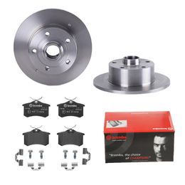 Brembo Bremsensatz, Scheibenbremse hinten rechts links voll 245mm f&uuml;r SKODA VW SEAT PEUGEOT (FAW) (SVW) RELY AUDI LANCIA DS RENAULT ROEWE (SAIC) ZHONG