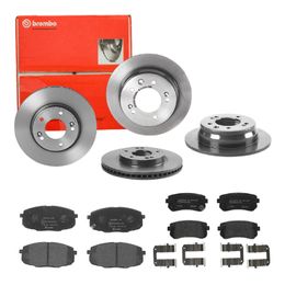 Brembo Bremsensatz-Vorn und hinten Bremsensatz, Scheibenbremse vorne rechts links innenbel&uuml;ftet 280mm f&uuml;r HYUNDAI KIA CHANGAN TOYOTA (DYK) (BEIJING) 5