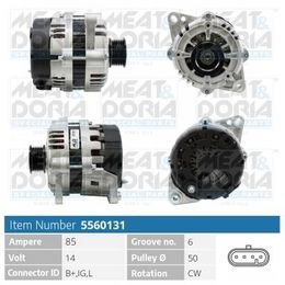 MEAT & DORIA MEAT & DORIA Generator 14V 85A f&uuml;r GENERAL MOTORS 96838439 96954113 96540542 5560131