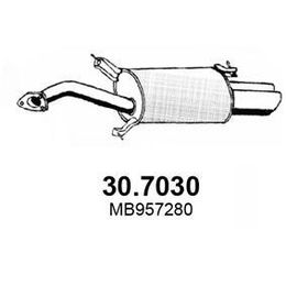 Asso Endschalld&auml;mpfer f&uuml;r MITSUBISHI MB957280 30.7030