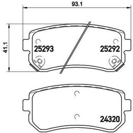 Brembo Bremsensatz-Vorn und hinten Bremsensatz, Scheibenbremse vorne rechts links innenbel&uuml;ftet 300mm f&uuml;r HYUNDAI KIA CHANGAN TOYOTA (DYK) (BEIJING) 5