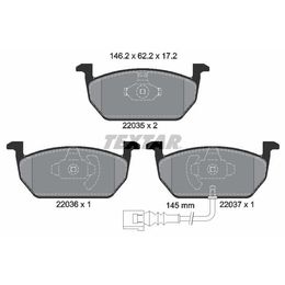 TEXTAR Bremsbelagsatz, Scheibenbremse vorne rechts links für SKODA VW SEAT (FAW) (SVW) AUDI 5Q0698151C 5Q0698151T JZW698151AS 2203501