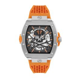 Philipp Plein Watches Uhr 'The Skeleton' Herren Größe One Size grau / orange