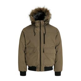 Jack & Jones JACK & JONES Jacke 'JJCHARLIE' Herren Größe S dunkelbeige / schwarz