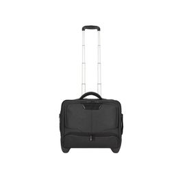 Dermata 2 Rollen Businesstrolley 44 cm Laptopfach in schwarz | Gr.: onesize