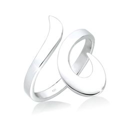 Elli Ring 925 Sterling Silber Ornament, Wellen in Silber | Gr.: onesize