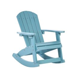 Beliani Kinderschaukelstuhl ADIRONDACK in Blau - (W) 52 x (H) 67 x (L) 68 cm | Gr.: onesize